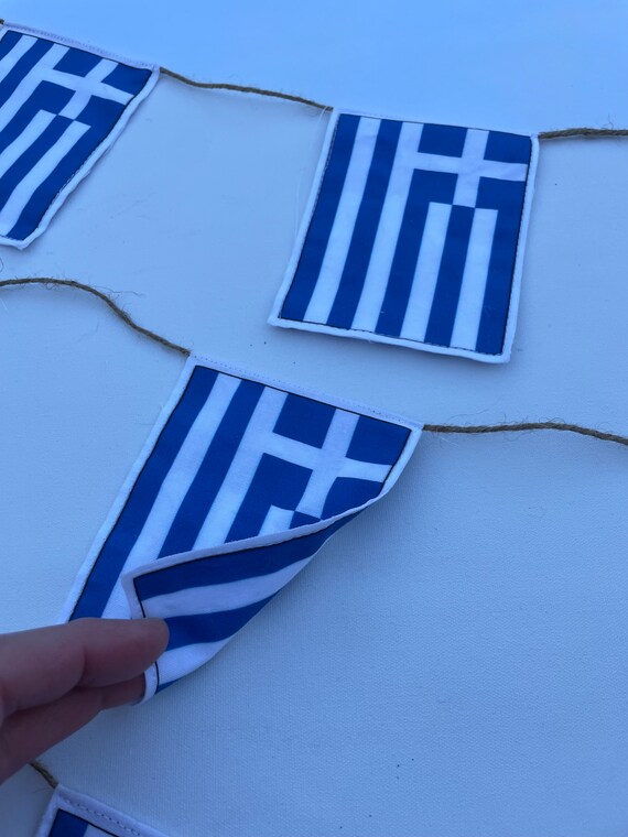 Greek Flag Garland