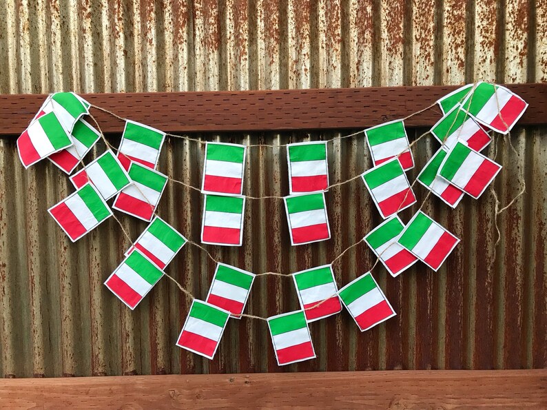 Italian Flag Garland - Etsy