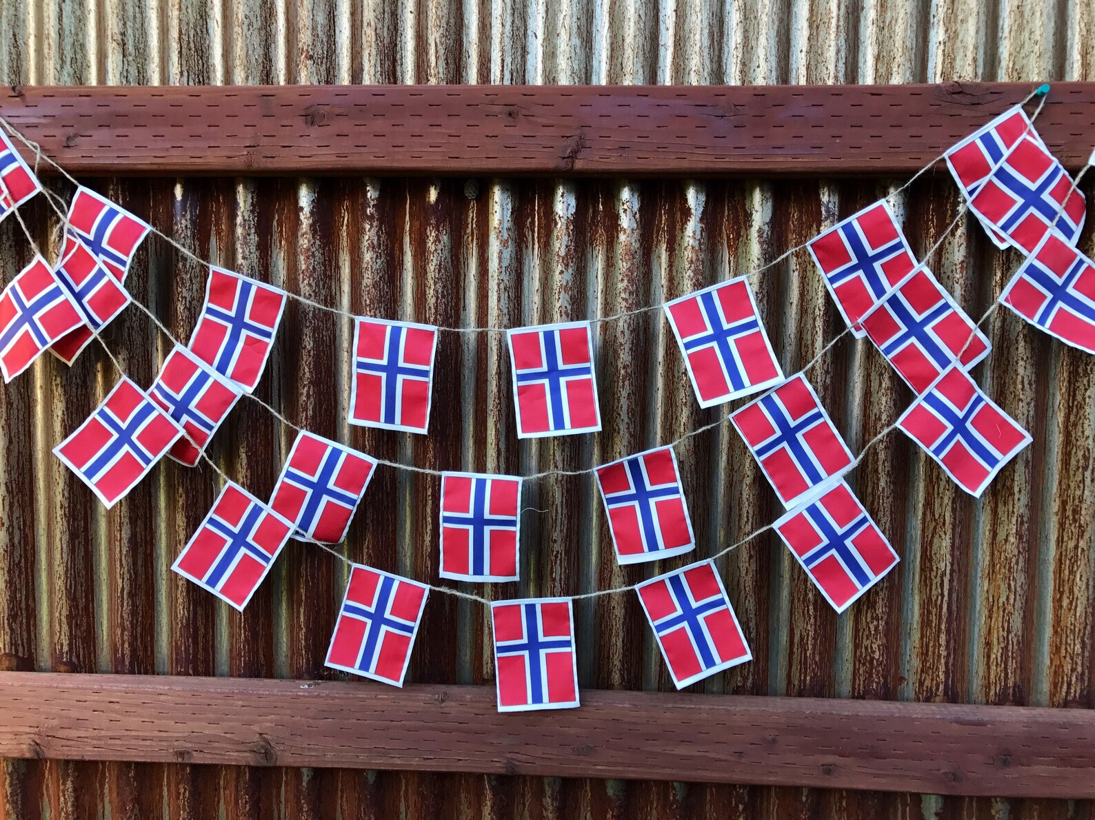 Norwegian Flag Garland - Etsy