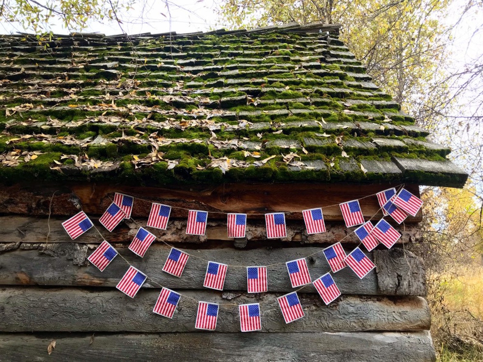 American Flag Garland - Etsy