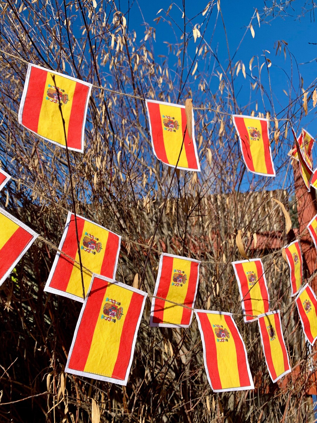 Flag of Spain Garland - Etsy