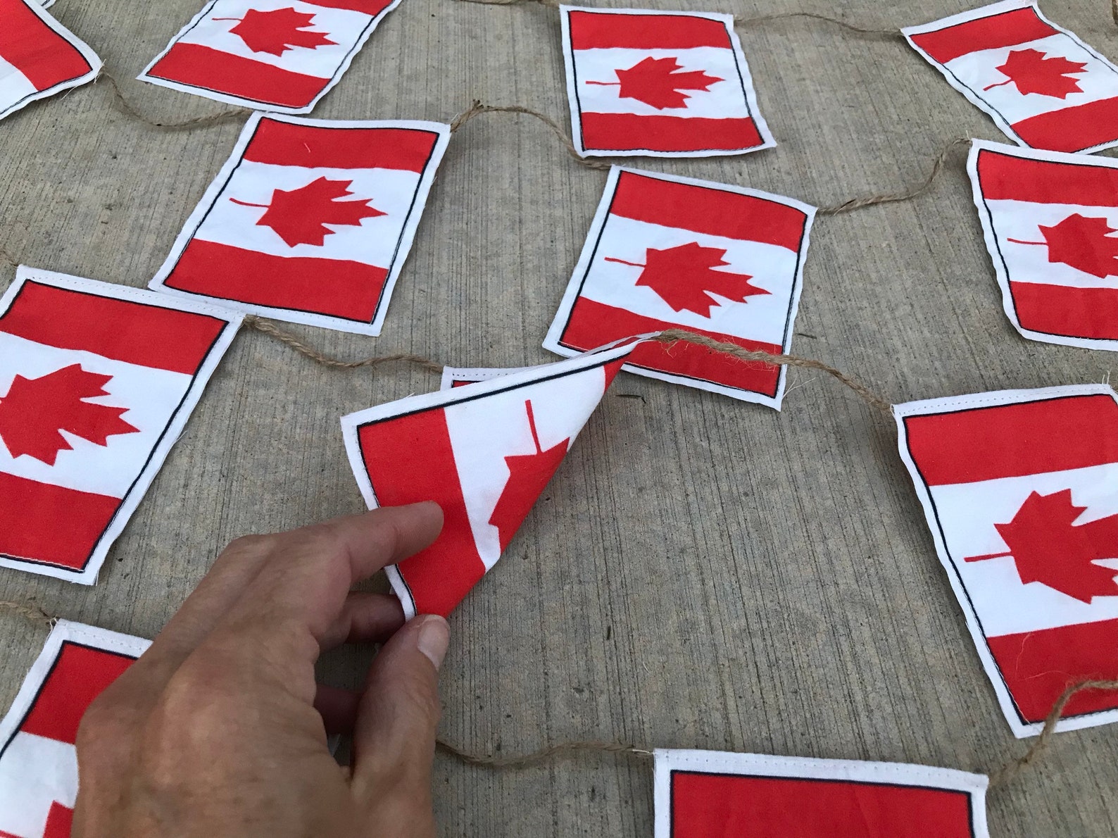 Canadian Flag Garland - Etsy