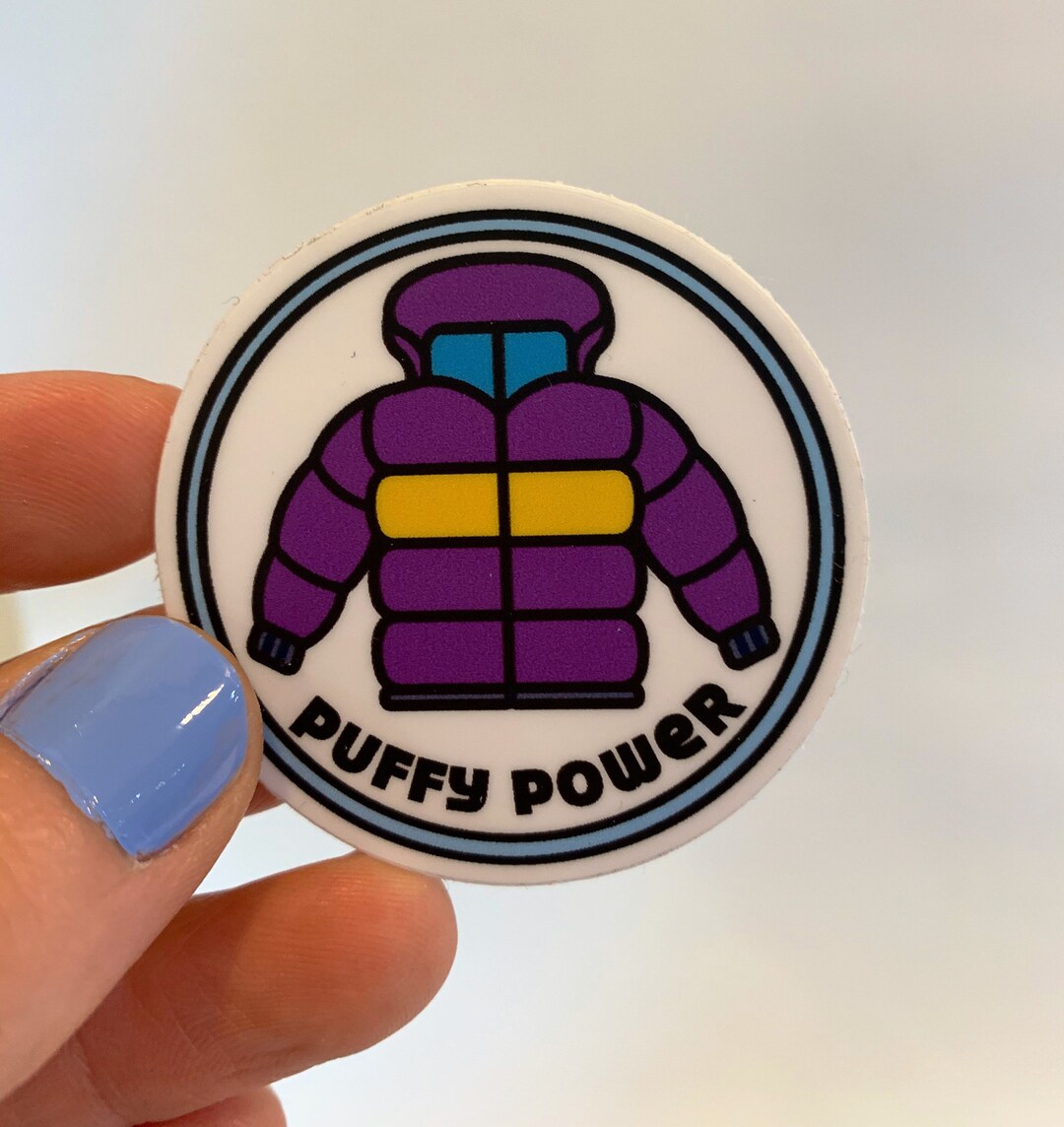 Puffy Power Sticker - Etsy