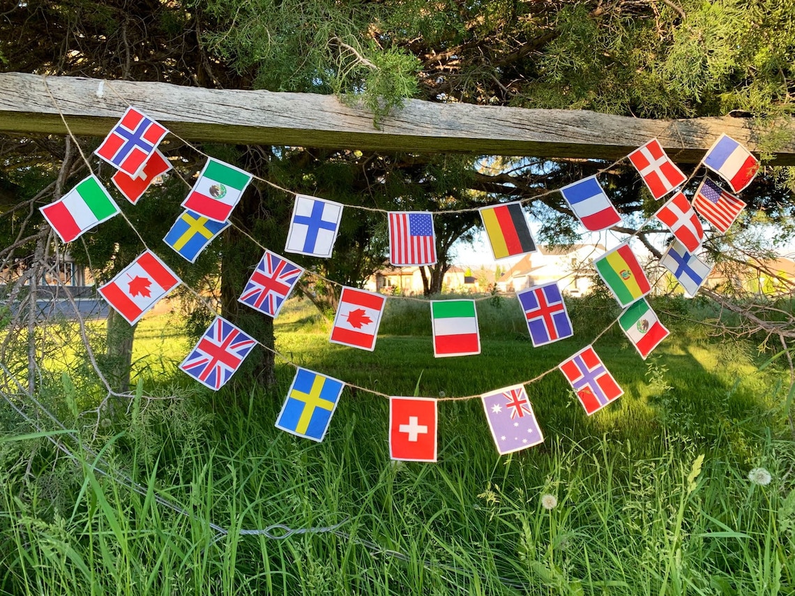 World Flags Garland | Etsy