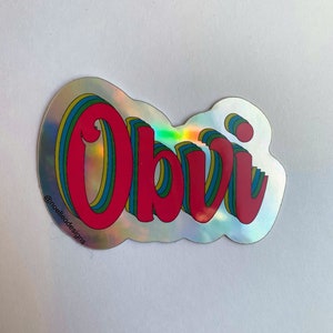Obvi Sticker - Etsy