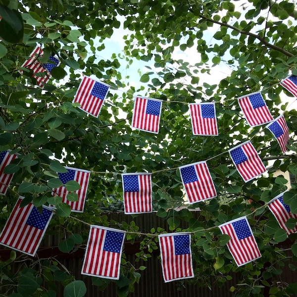 American Flag Bunting - Etsy