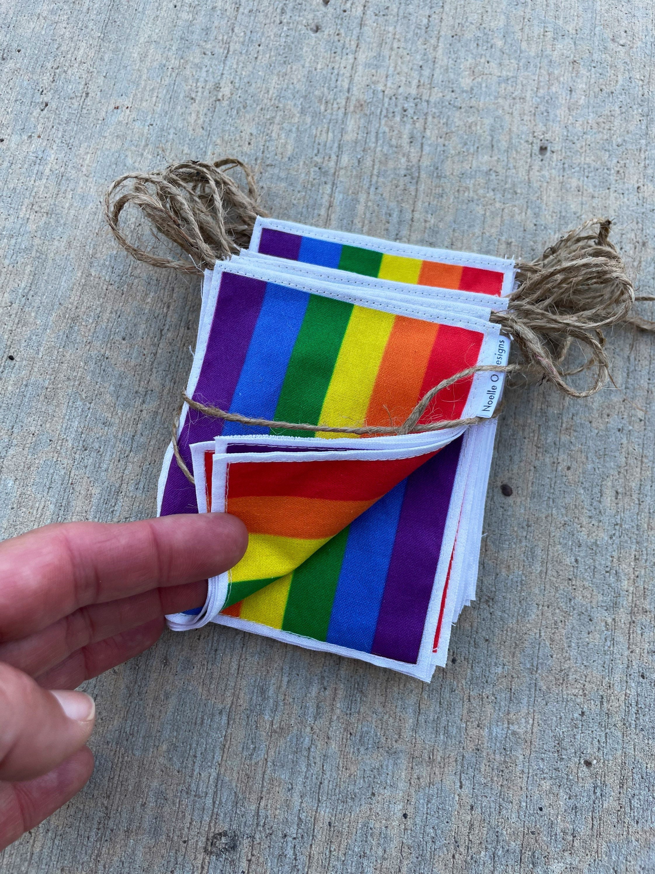 Pride Flag Garland- Small Flags - Etsy