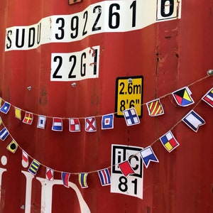 Nautical Flags Garland, A-Z, Tiny Flags - Etsy