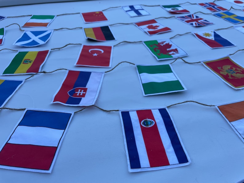 World Flags Garland - Etsy