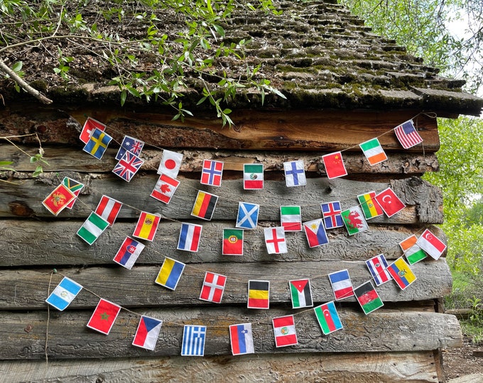 World Flags Garland - Etsy