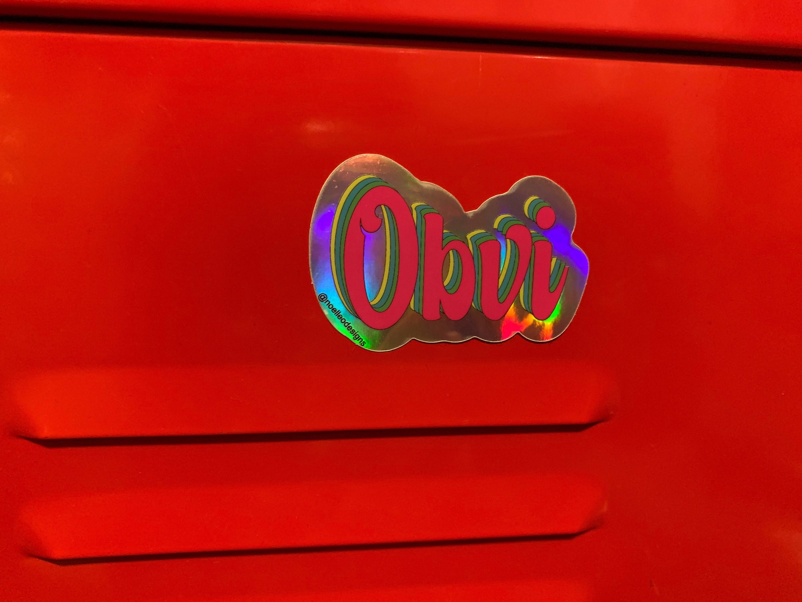 Obvi Sticker - Etsy