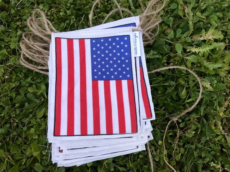 American flag garland | Etsy