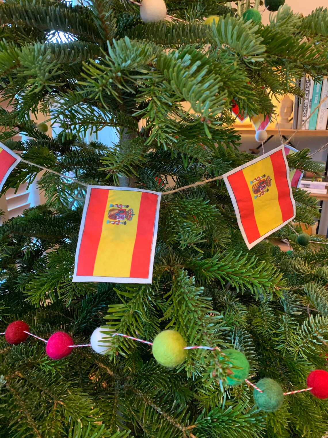 Flag of Spain Garland | Etsy