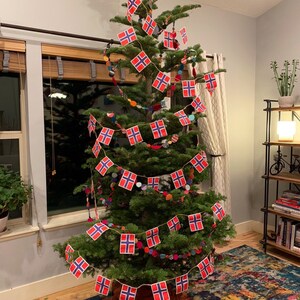 Norwegian Flag Garland - Etsy