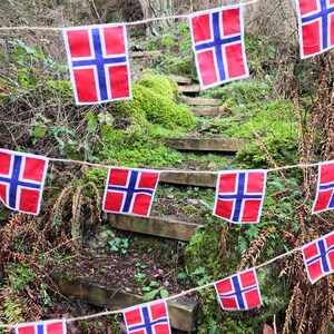 Norwegian Flag Garland - Etsy