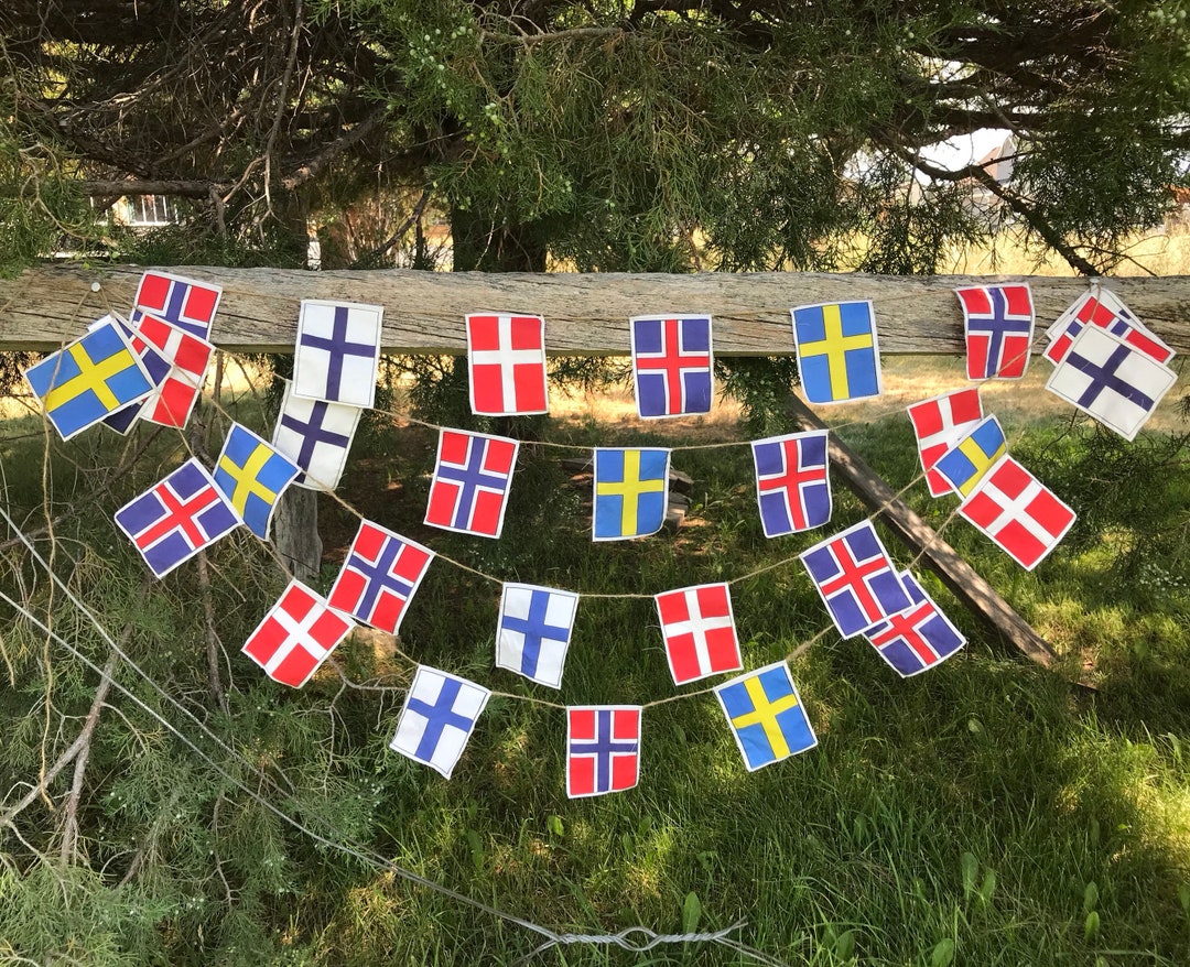 Nordic Flags Garland - Etsy