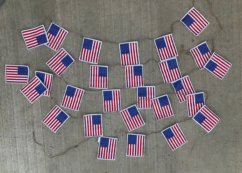 American Flag Garland - Etsy