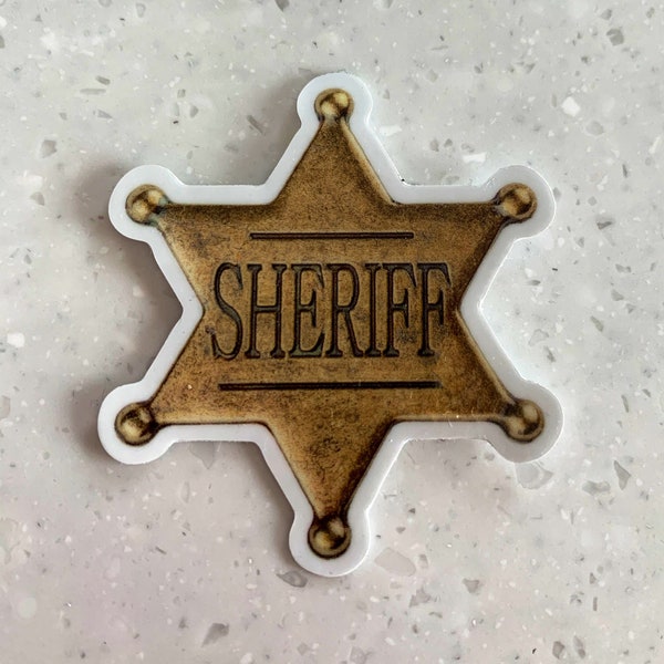 Sheriff Sticker - Etsy