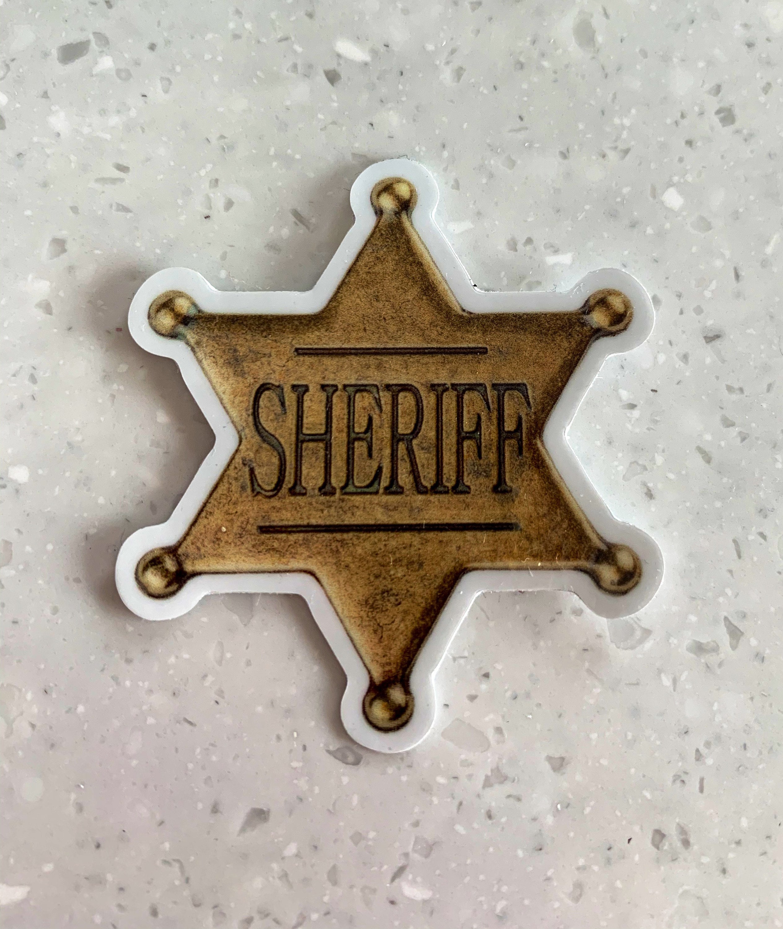 Sheriff badge zentangle decal Paper & Party Supplies Bumper Stickers ...