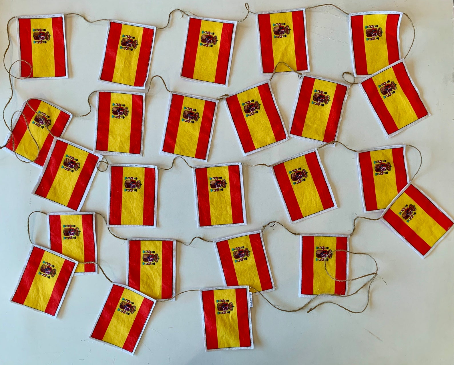 Flag of Spain Garland - Etsy