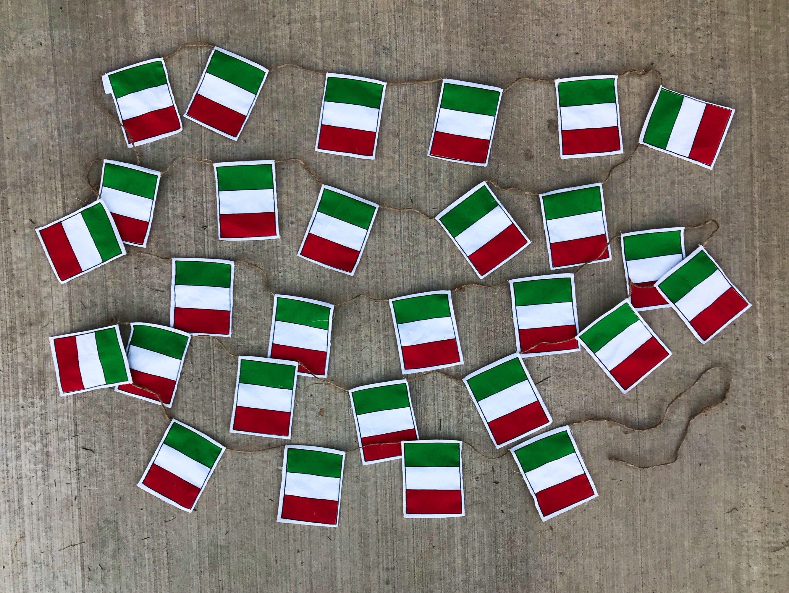 Italian Flag Garland - Etsy