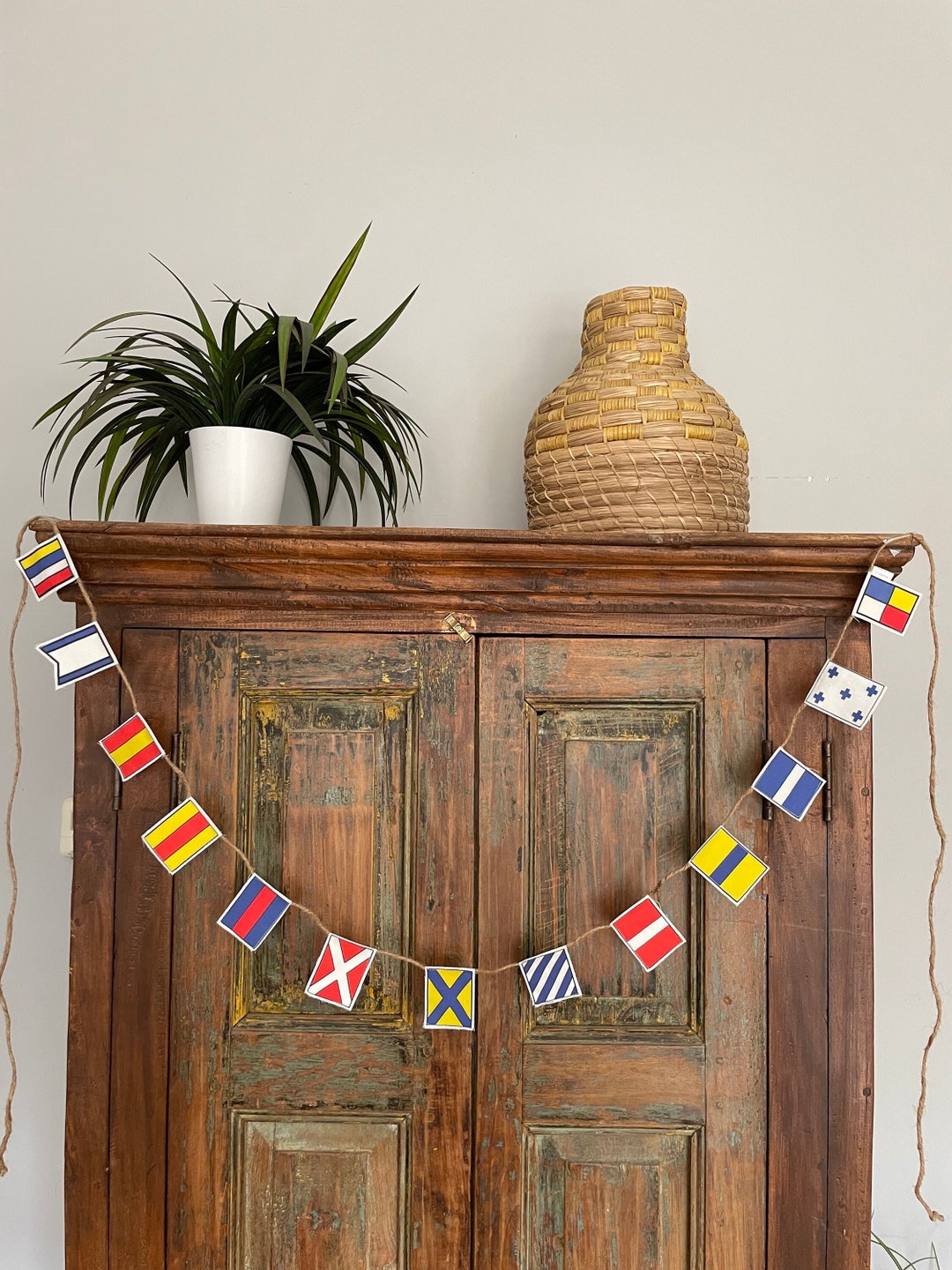 Nautical Flags Garland, Numbers 0-9, Tiny Flags - Etsy
