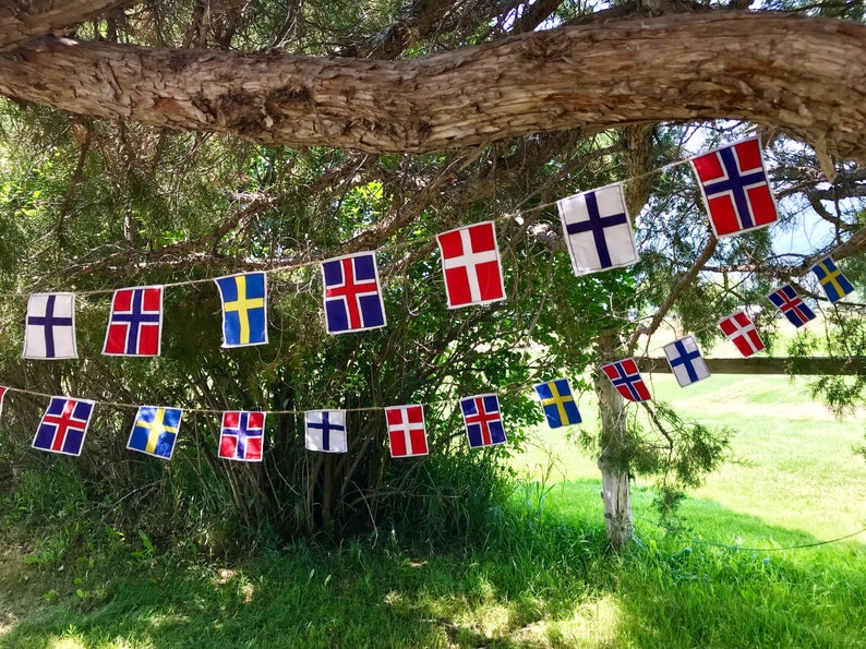 Nordic Flags Garland - Etsy