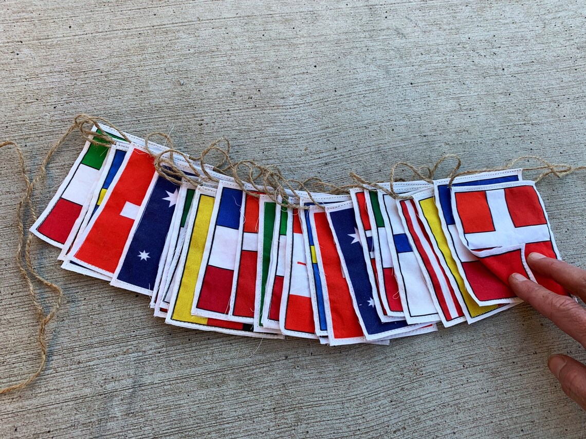 World Flags Garland | Etsy