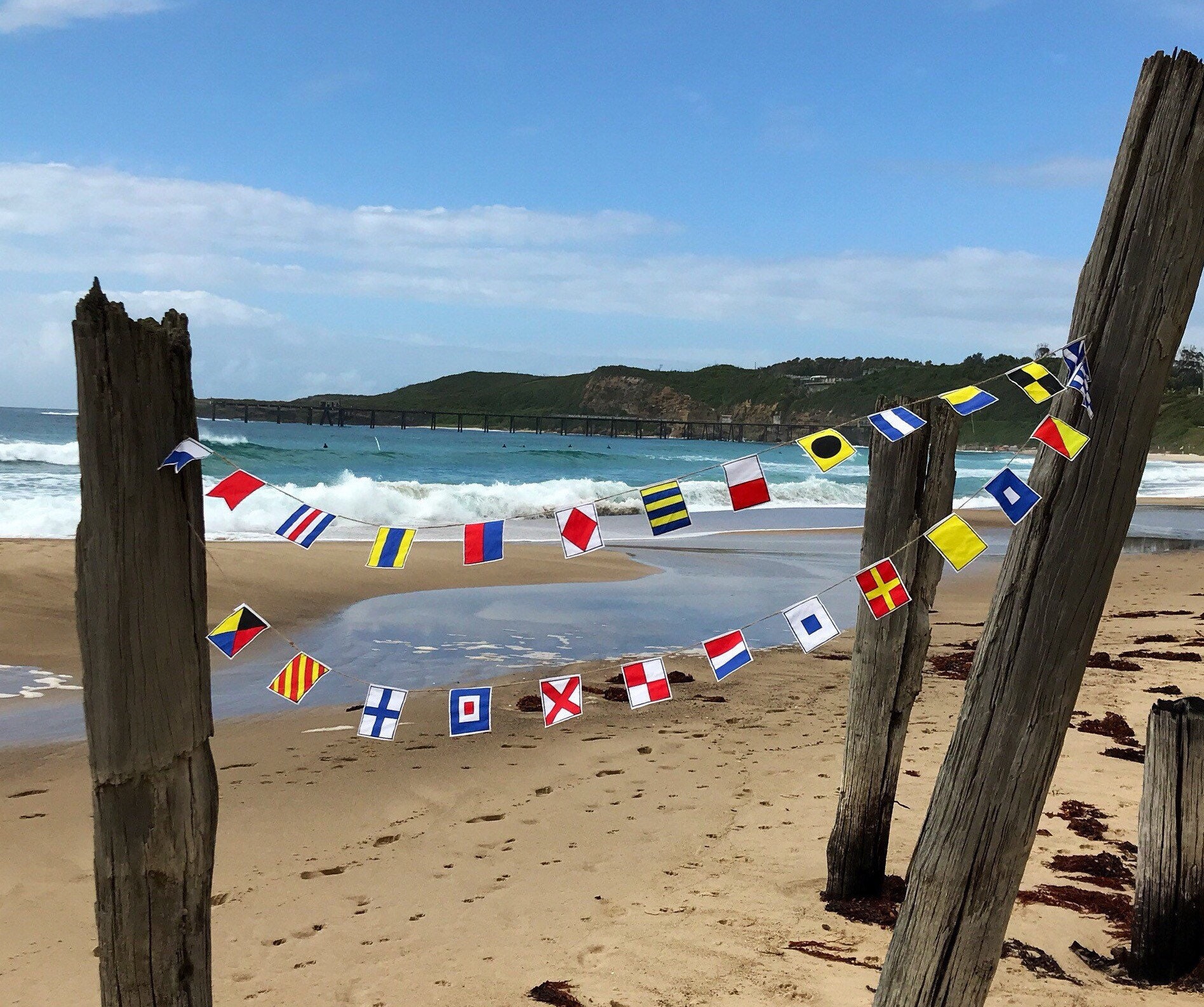 Nautical Flags Garland, A-Z, Small Flags - Etsy
