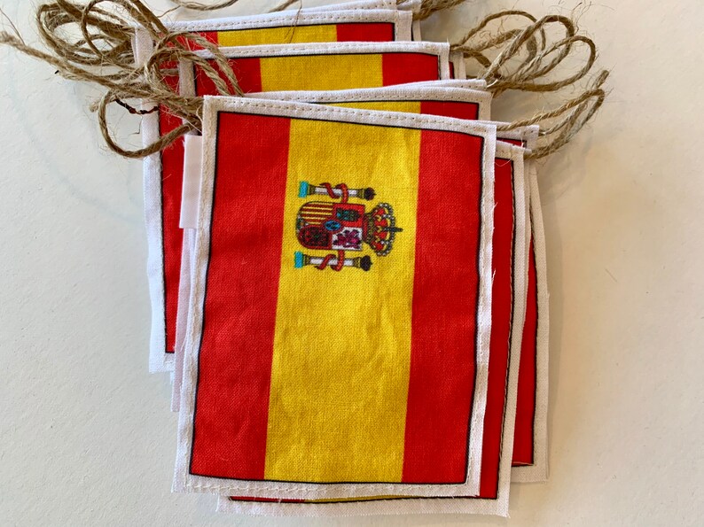 Flag of Spain Garland - Etsy