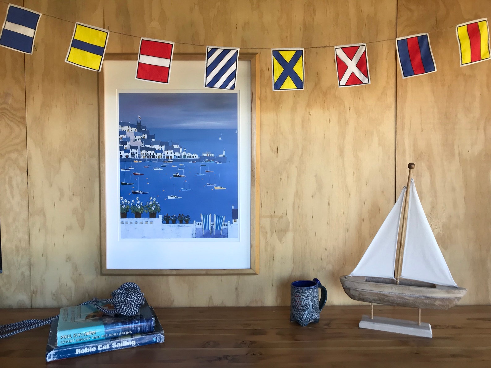 Nautical Numbers Flag Garland, Small - Etsy