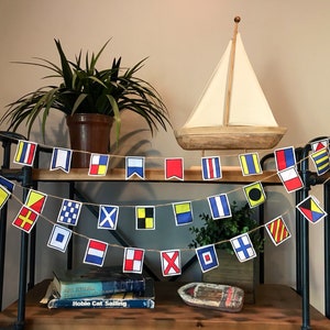 Nautical Flags Garland, A-Z, Tiny Flags - Etsy