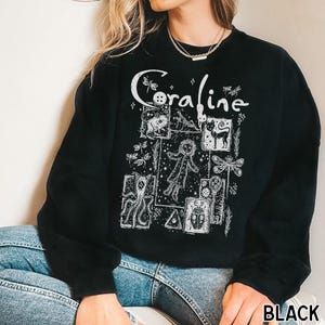 Coraline Doll Sweatshirt, Halloween Spooky Season Shirt, Coraline ...