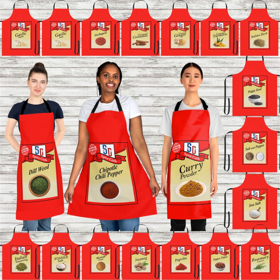 Spice Girl Group Thanksgiving Day Apron, Costumes for Friends Family ...