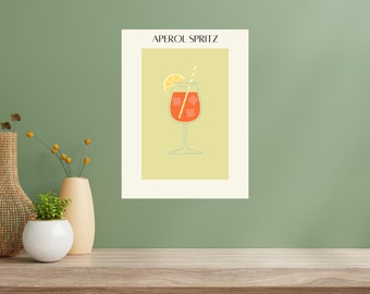 Aperol Spritz Drink Poster - Etsy