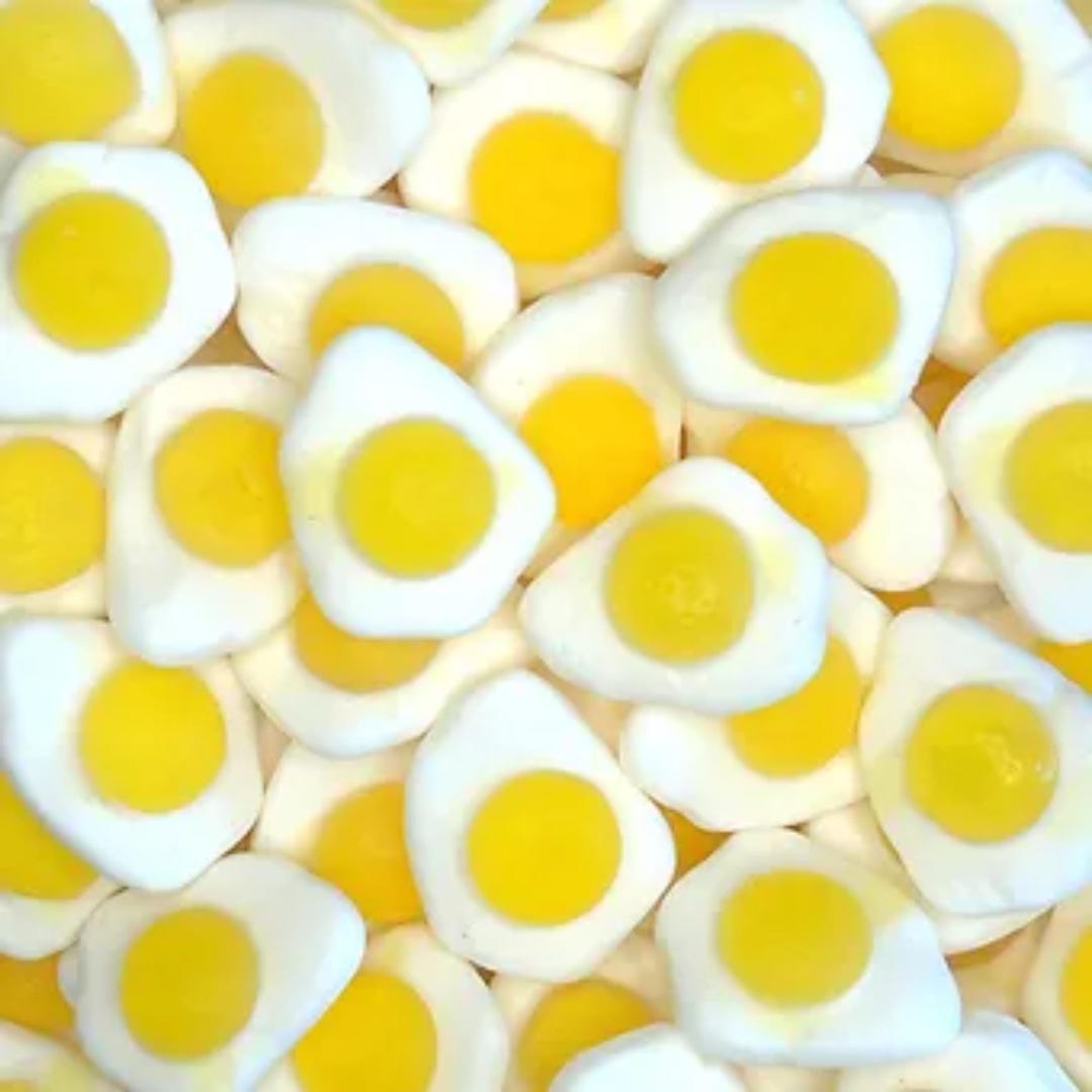 Haribo Fried Eggs Jelly Gummy Retro Sweets Pick N Mix Candy Party - Etsy
