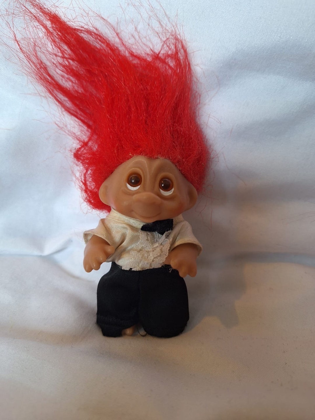 Vintage Dam 80s Tuxedo Troll Doll - Etsy