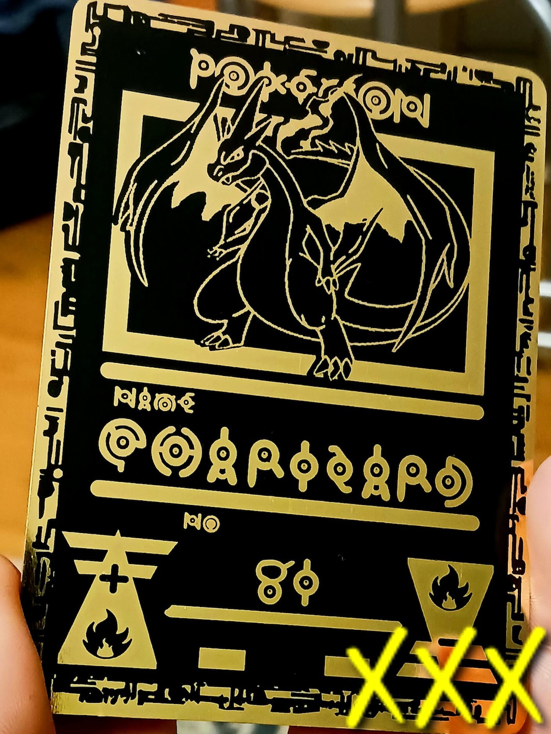 Pokemon TCG Ancient Mega Charizard Gold Trading Card - Etsy