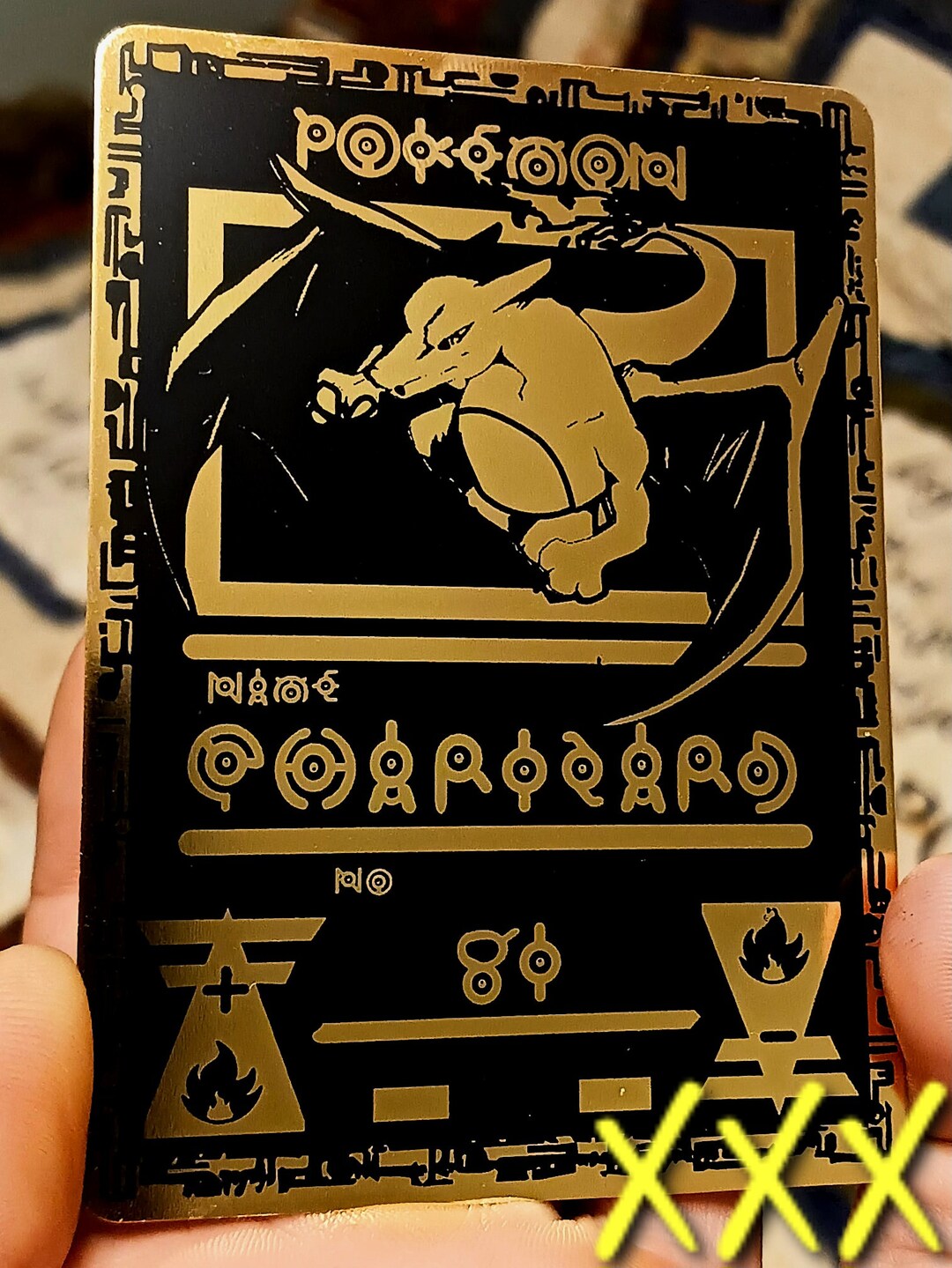 Pokemon TCG Ancient Charizard Gold Trading Card - Etsy