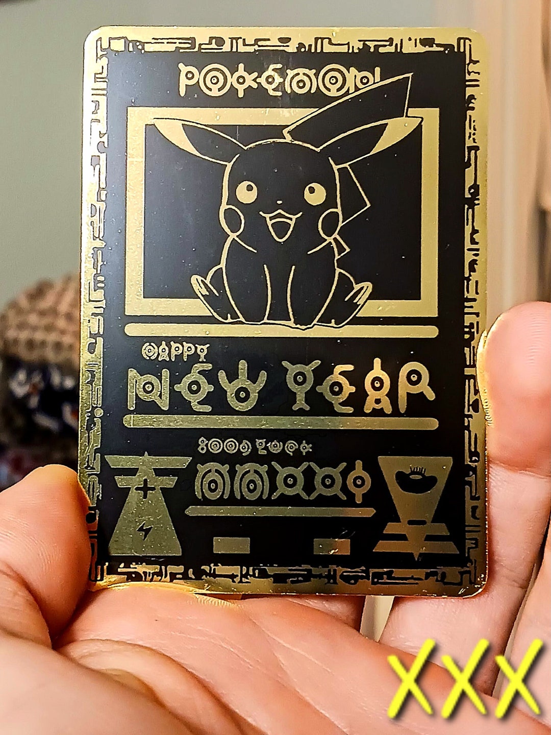 Pokemon TCG Ancient Pikachu Collectible Gold Card - Etsy