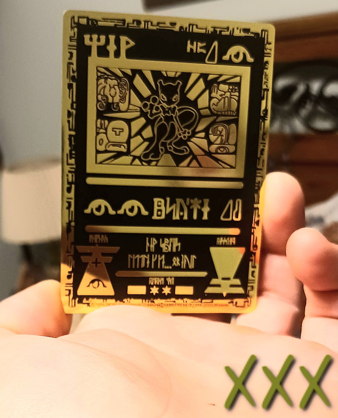 Pokemon TCG Ancient Mewtwo Gold Card - Etsy