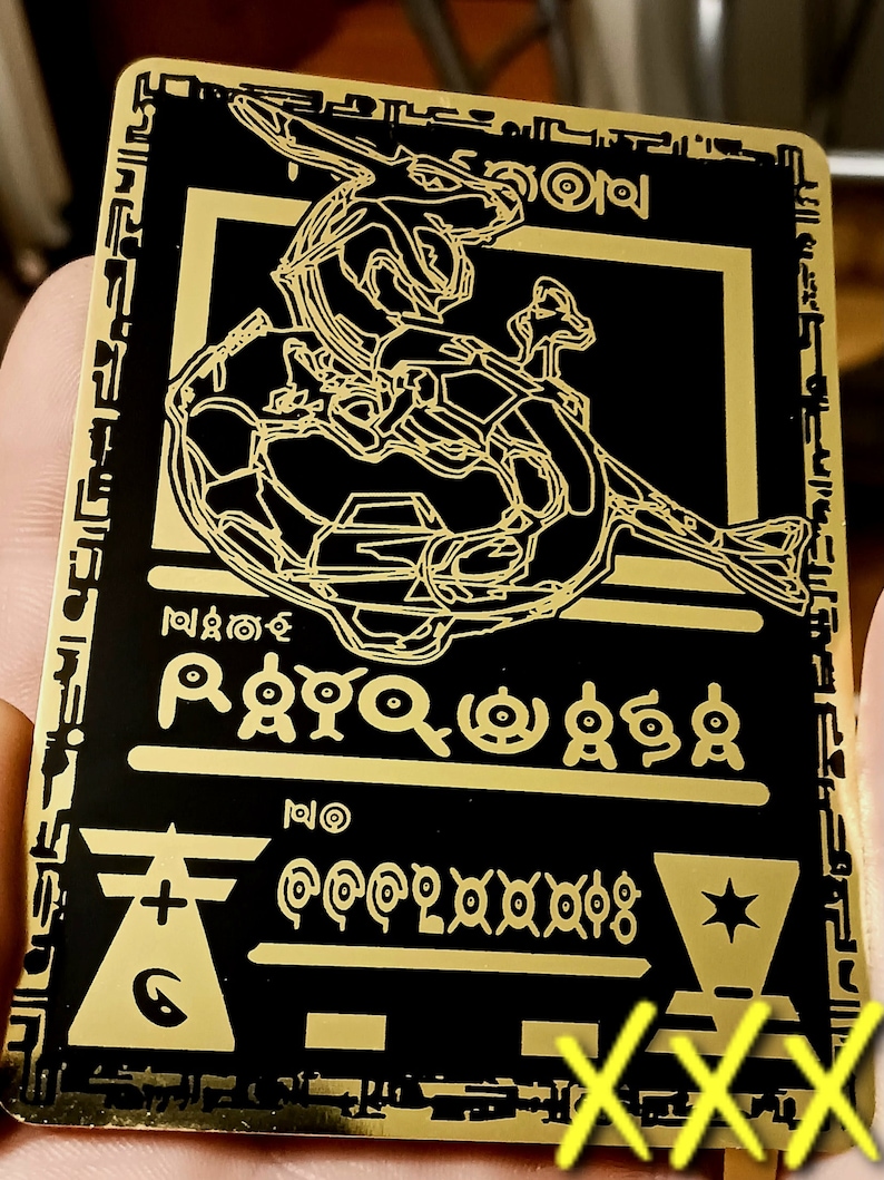 Pokemon TCG Ancient Rayquaza Gold Trading Card - Etsy