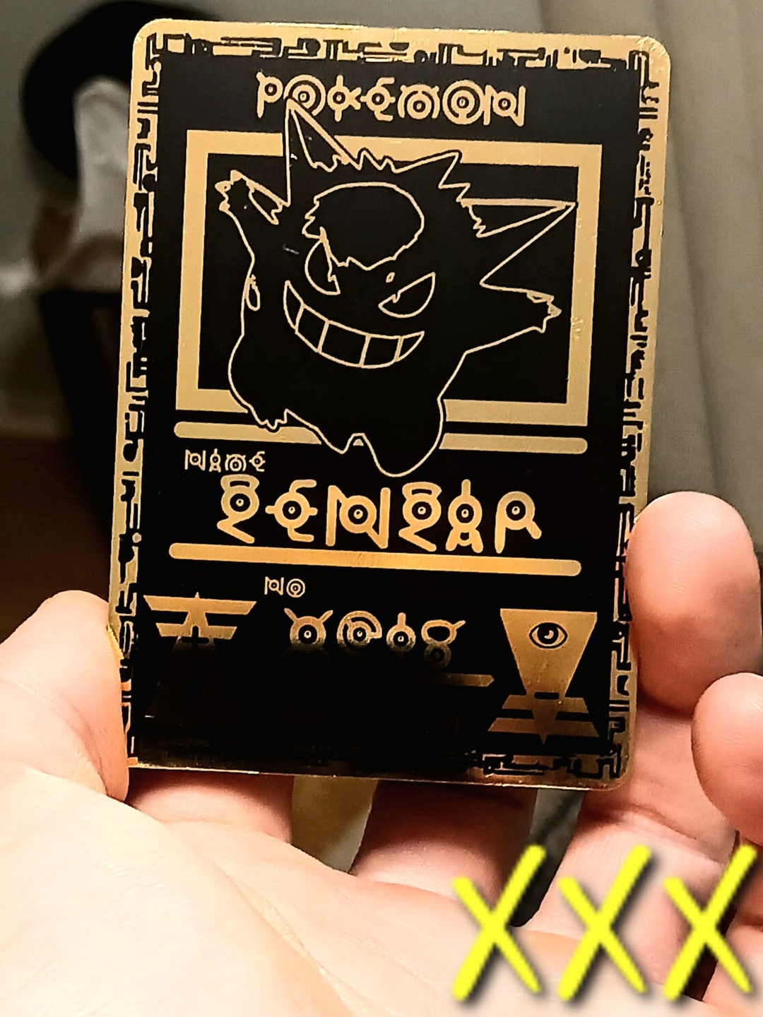 Pokemon TCG Ancient Gengar Gold Trading Card - Etsy