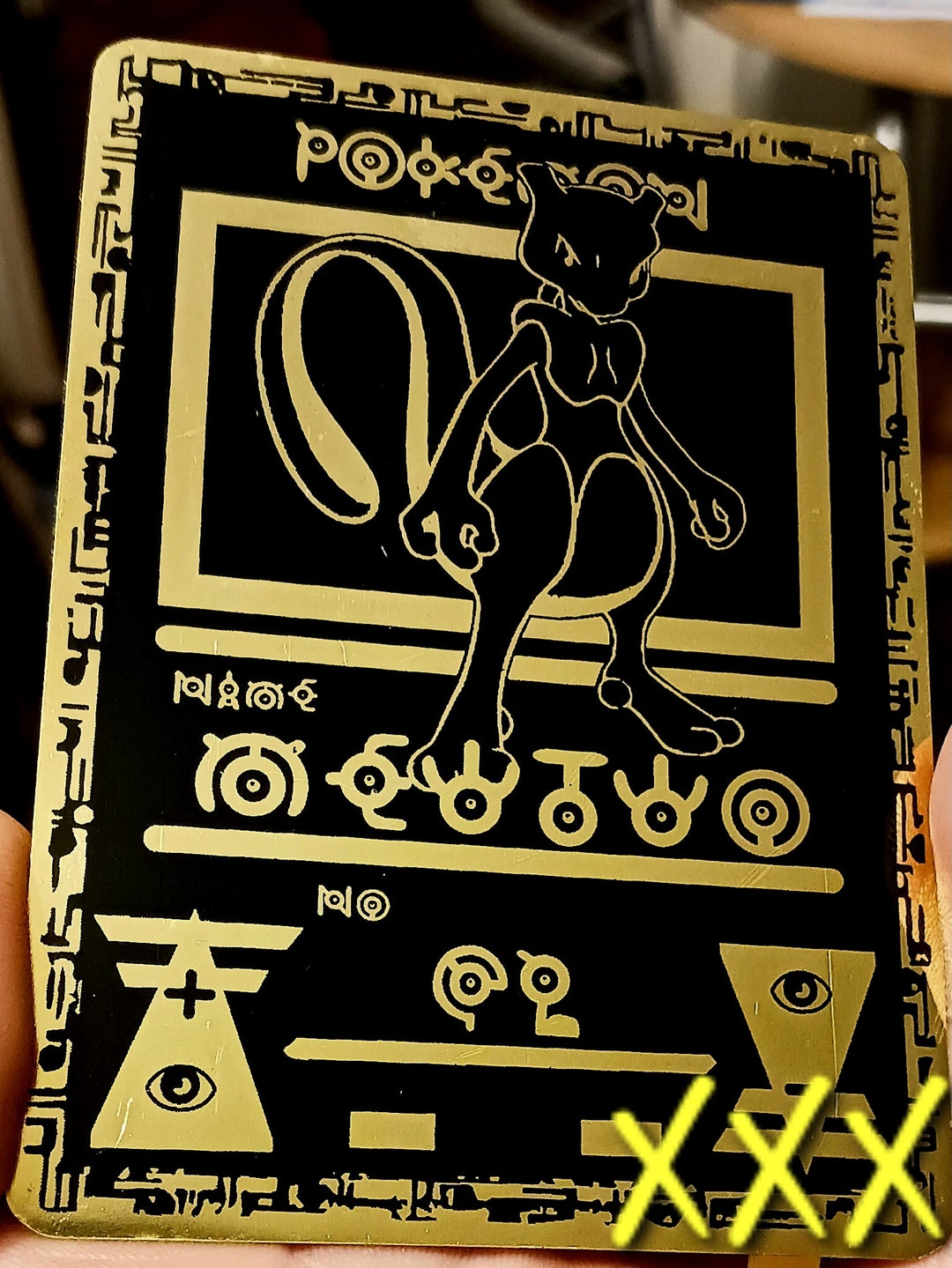 Pokemon TCG Ancient Mewtwo Gold Card - Etsy
