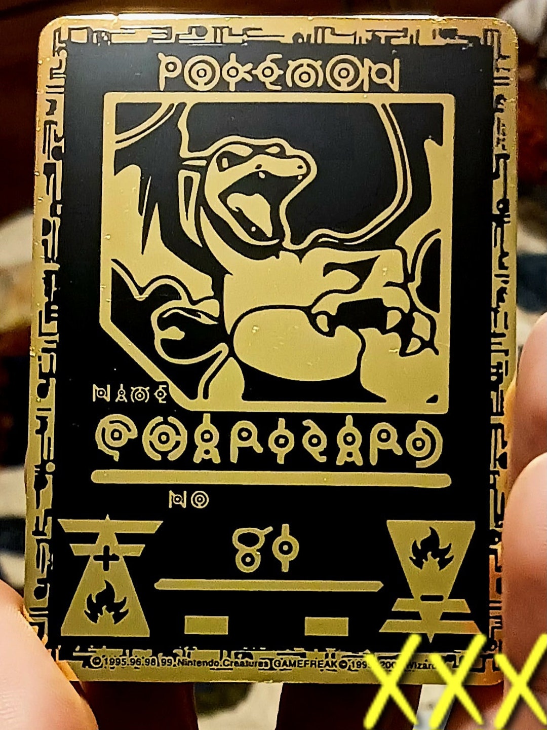 Pokemon TCG Ancient Charizard Gold Trading Card - Etsy