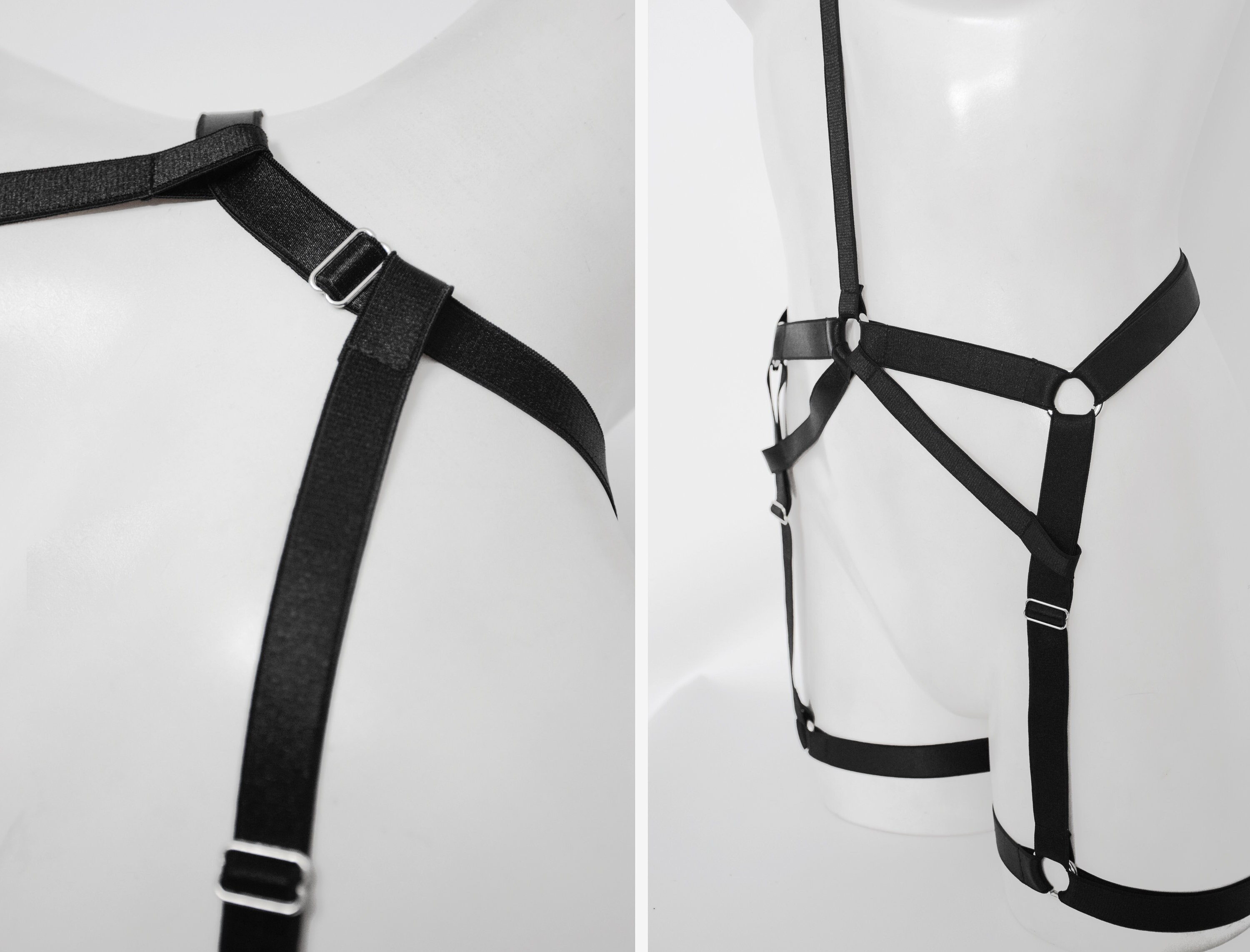 Trap Lingerie Set Womens Lingerie Set Of Bra Harness And Panties Etsy