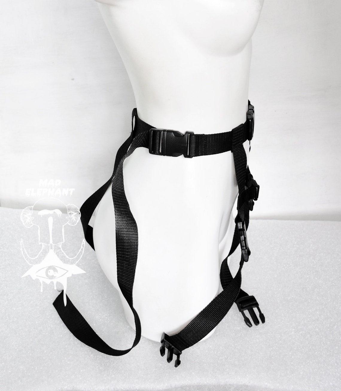 H7 NYLON BELT: Nylon Waist Harness With Long Straps and Fastex Buckles ...