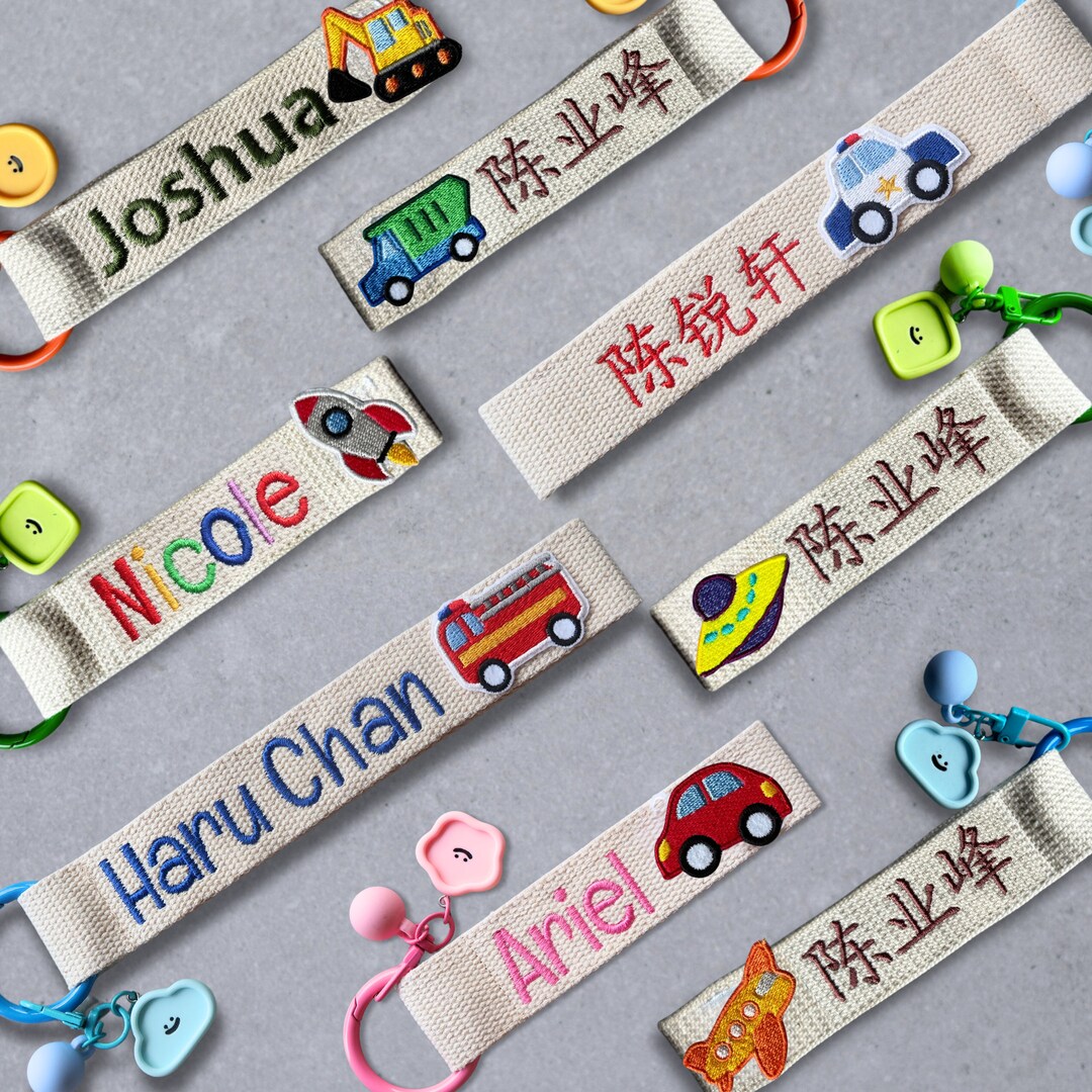 VEHICLE ICONS, Customised Embroidery Name Tag, Bag Tag, Luggage Tag ...