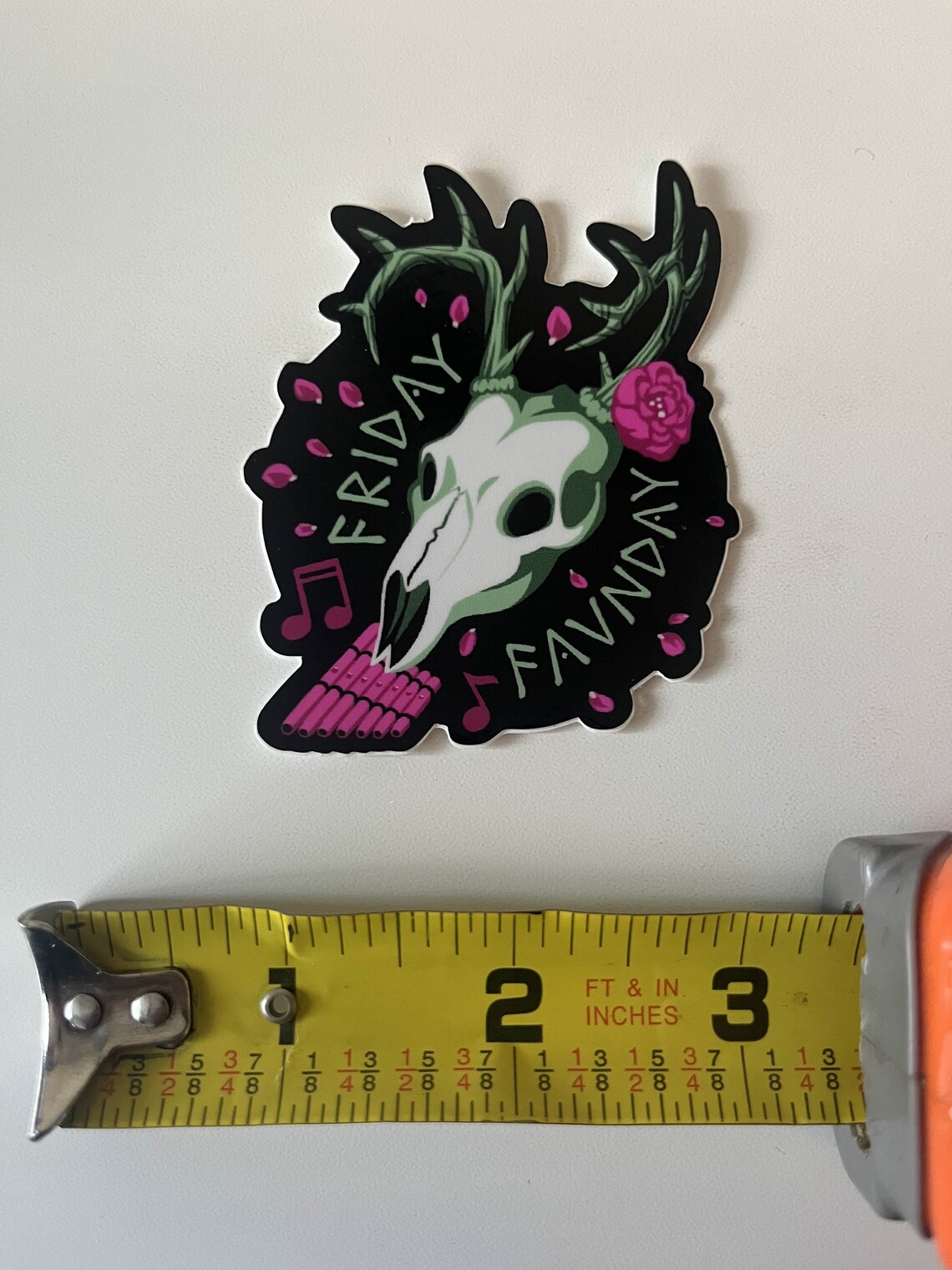 Faun Deer Skull Friday Fawnday Sticker - Etsy
