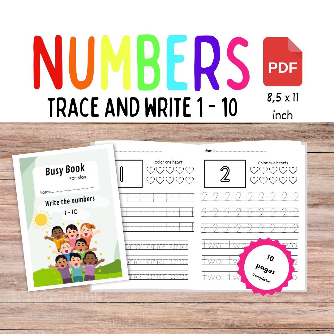 Writing Practice, Learning Numbers, Homeschool Printable, Educational ...